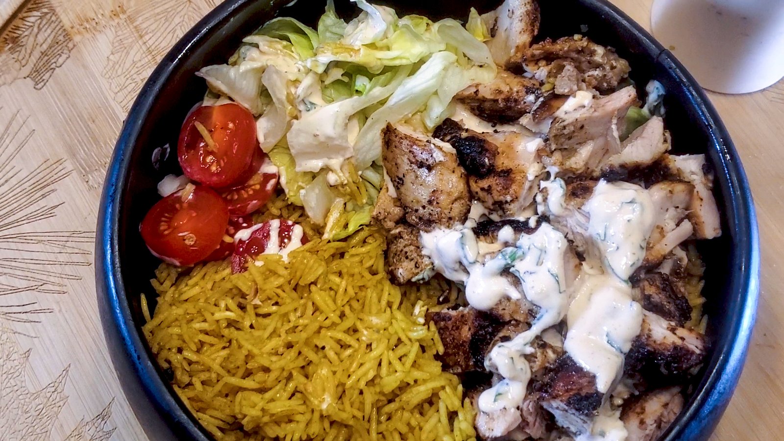 Halal Cart Chicken And Rice Bowl TasteDis Halal Cart Chicken And Rice Bowl TasteDis